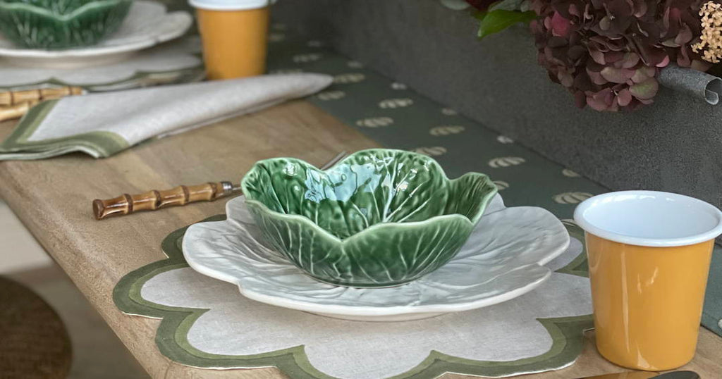 Winter table settings — Falcon Enamelware