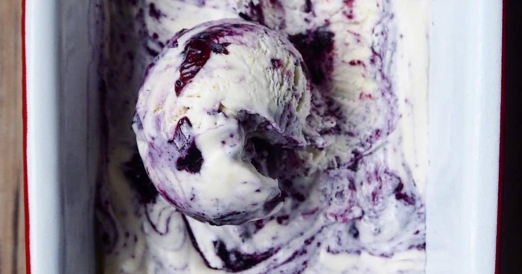 Blueberry Ripple Ice Cream — Falcon Enamelware