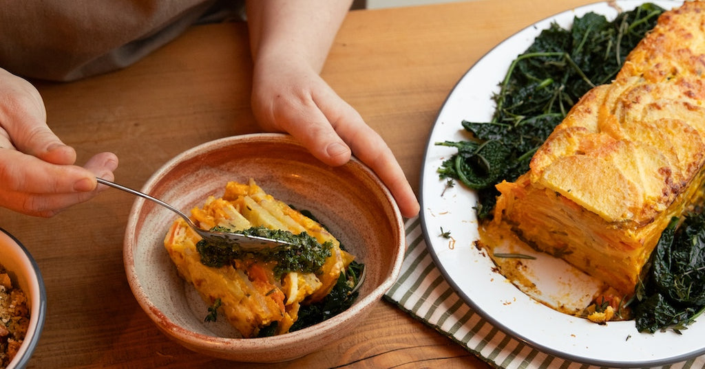 Winter Vegetable Gratin with Gemma Dallyn — Falcon Enamelware